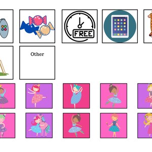 Ballerina Token Board - Etsy