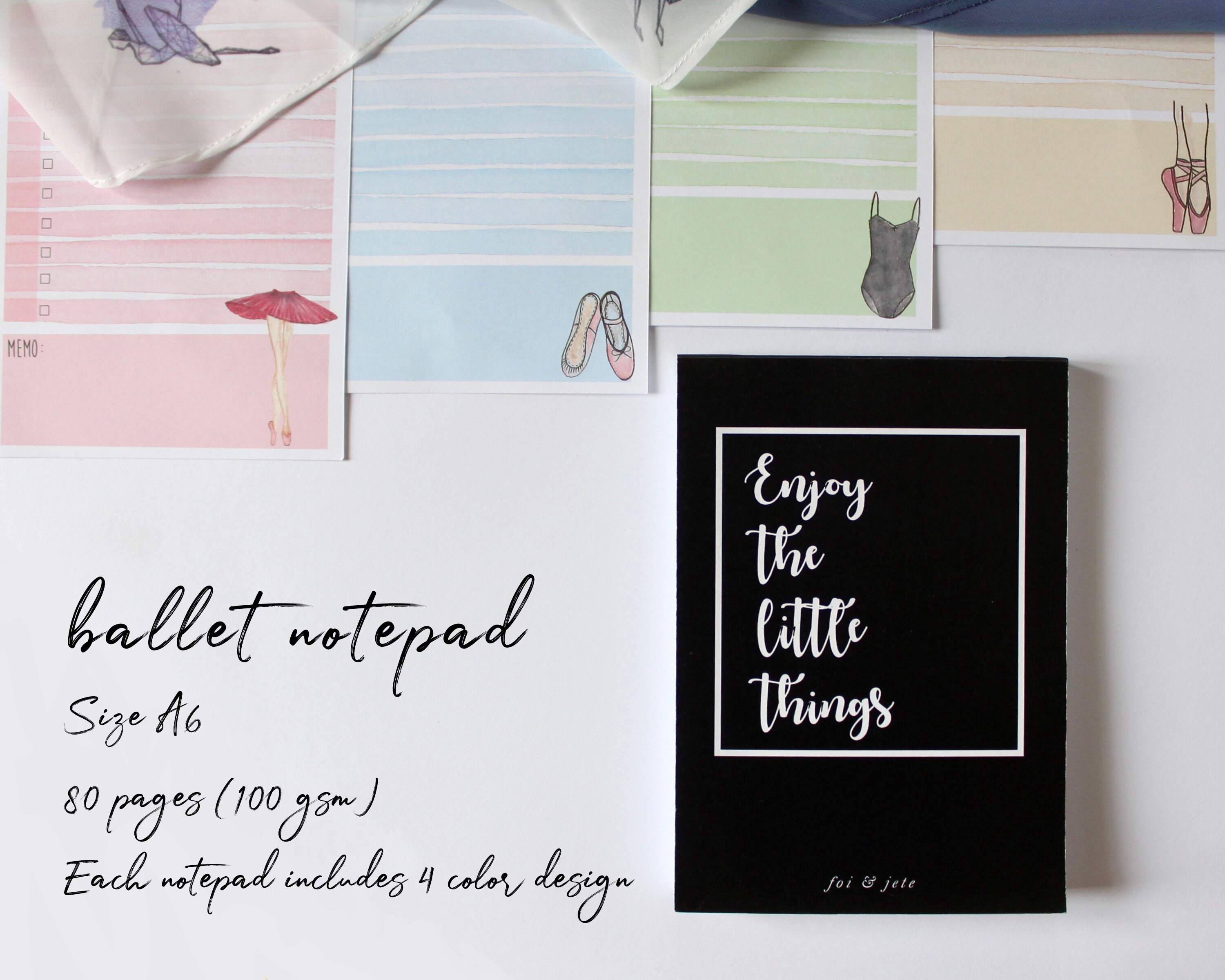 Ballet Notepad - Ballet Notebook - Dance Book - Dance Memopad - Dance ...