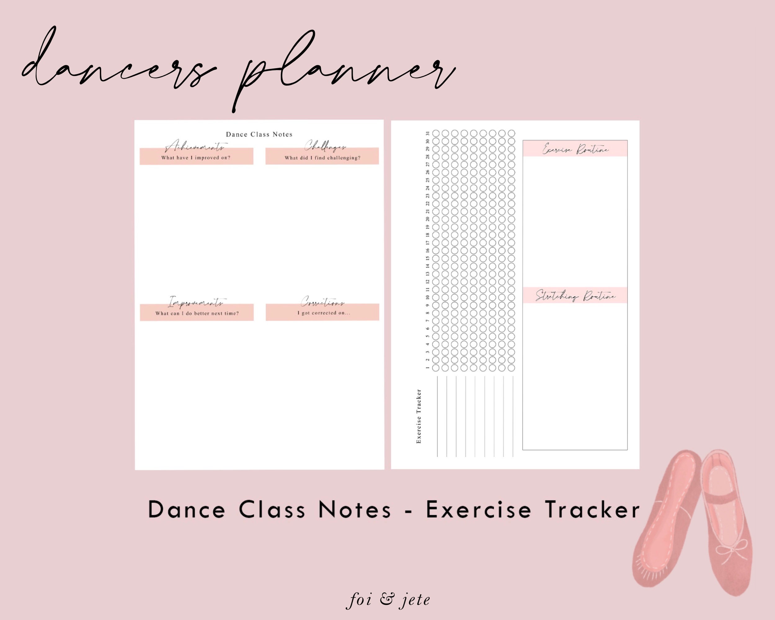The CLASSIC Dance Planner Ballet Planner Undated Yearly Planner Dance ...