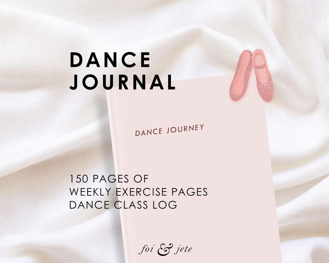 Dance Journal - Ballet Journal - Dancers Notebook - Dance Exercise ...