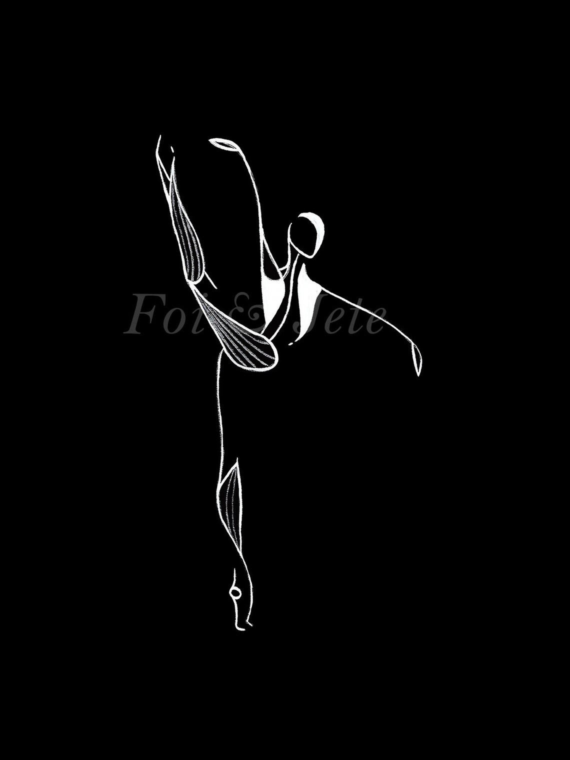 Ballet Art Print Line Art Print Ballet Dancer Print Dance - Etsy