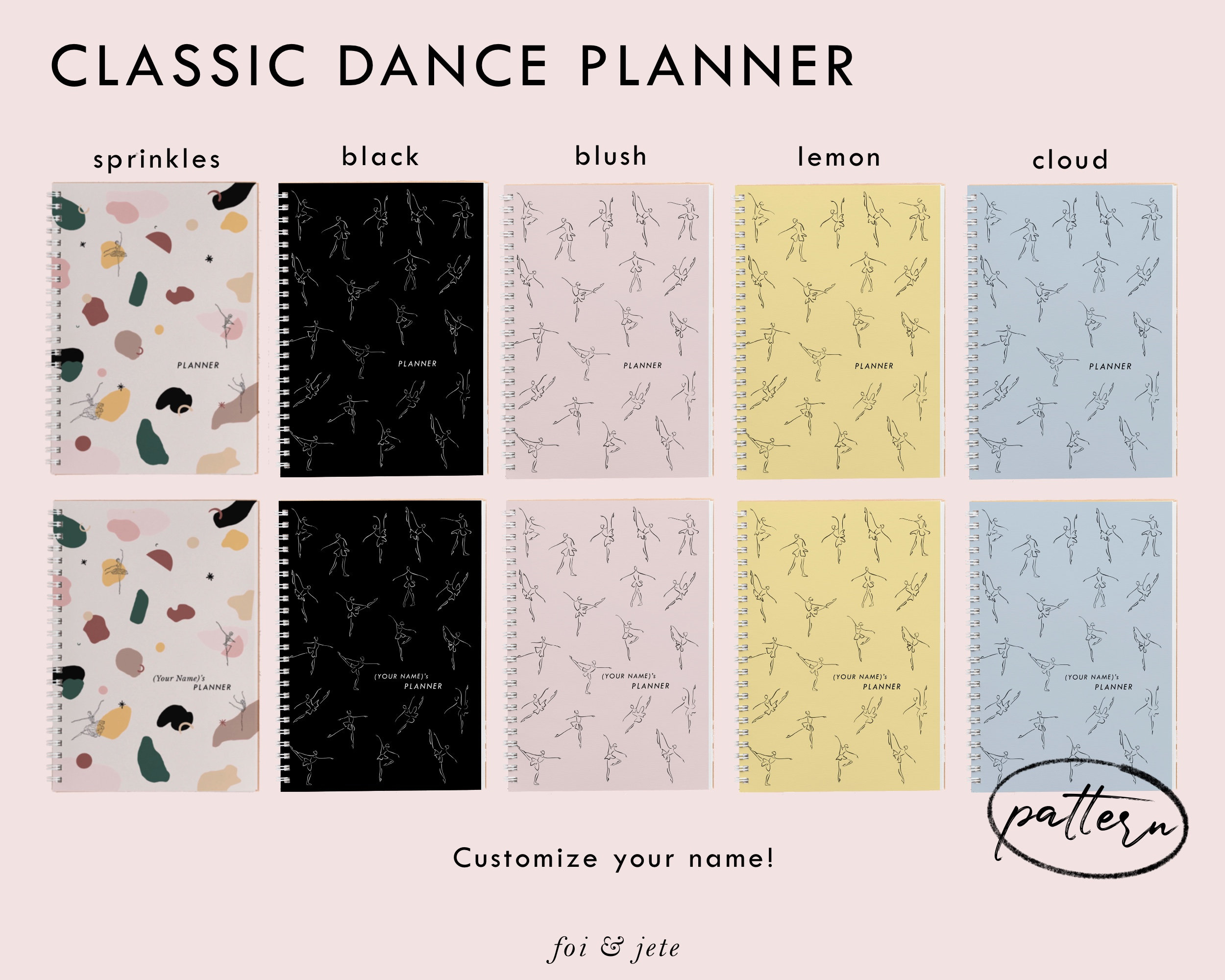 The CLASSIC Dance Planner Ballet Planner Undated Yearly - Etsy