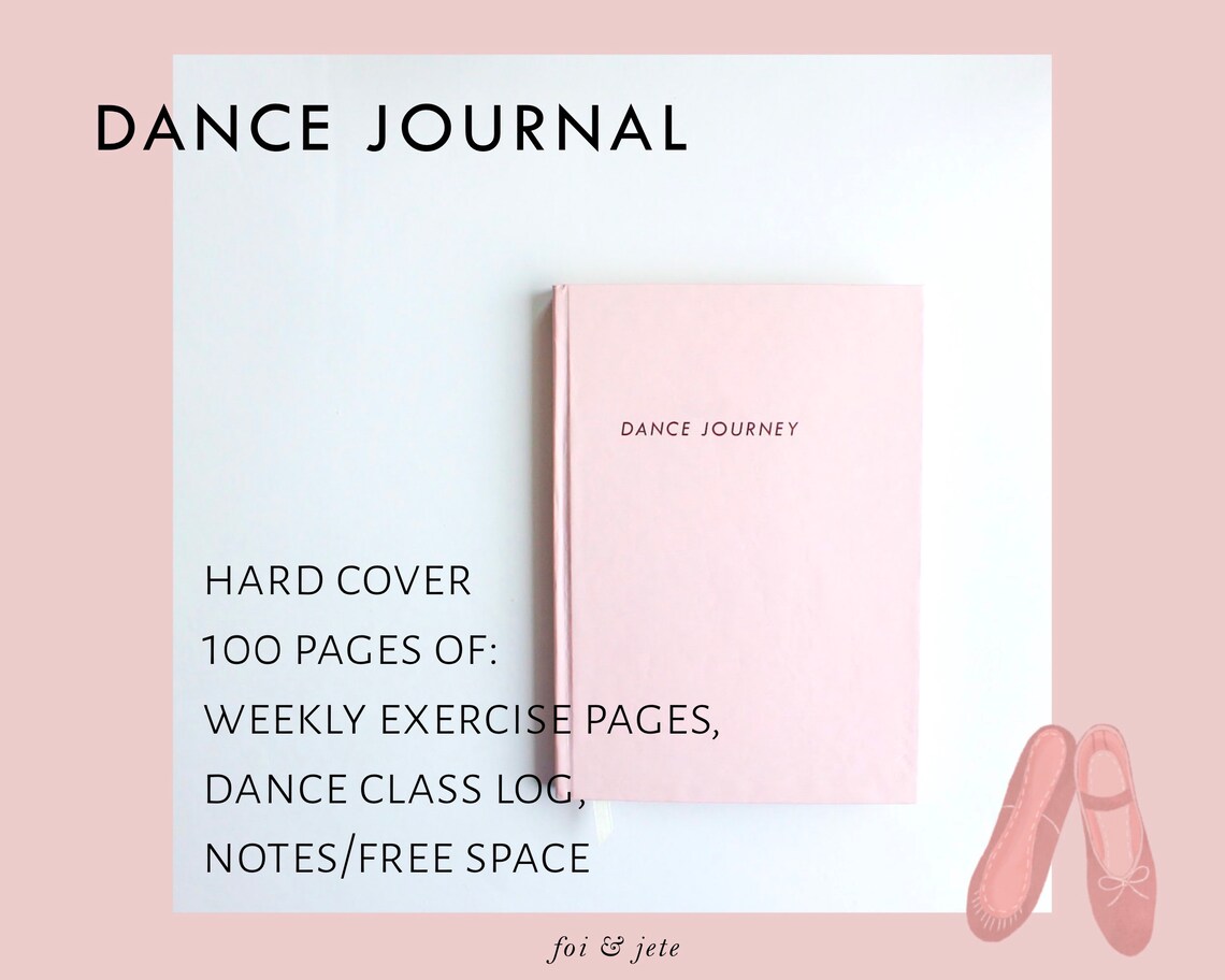 Dance Journal Ballet Journal Dancers Notebook Dance - Etsy
