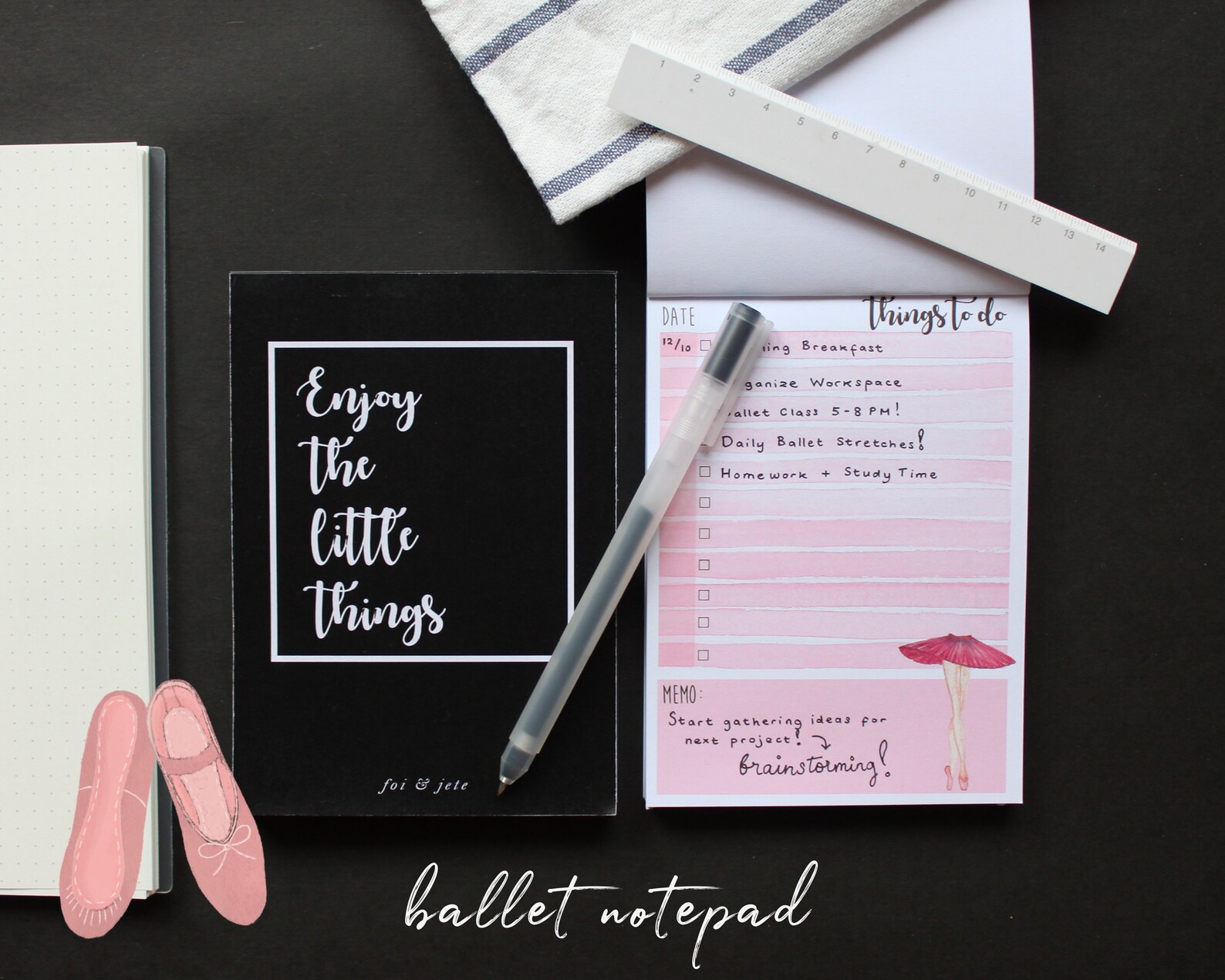 Ballet Notepad - Ballet Notebook - Dance Book - Dance Memopad - Dance ...