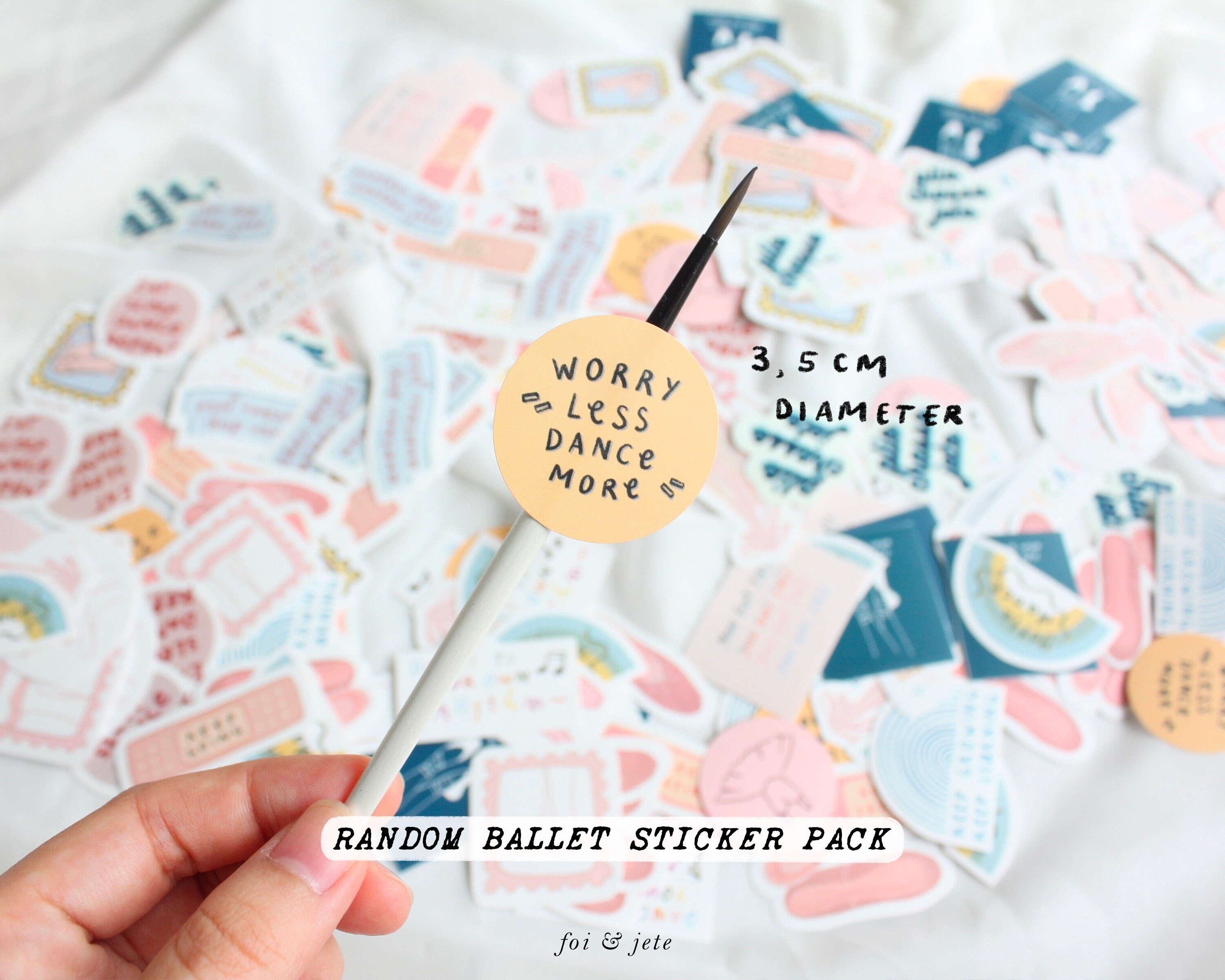 BALLET STICKER PACK Random Mix Dance Stickers Ballerina - Etsy