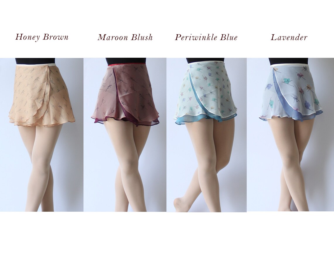 Ballet Wrap Skirt - Honey Brown - Double Layer Skirt - Ballet Skirt for ...
