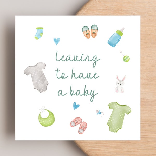 Leaving to Have a Baby Cards - Etsy