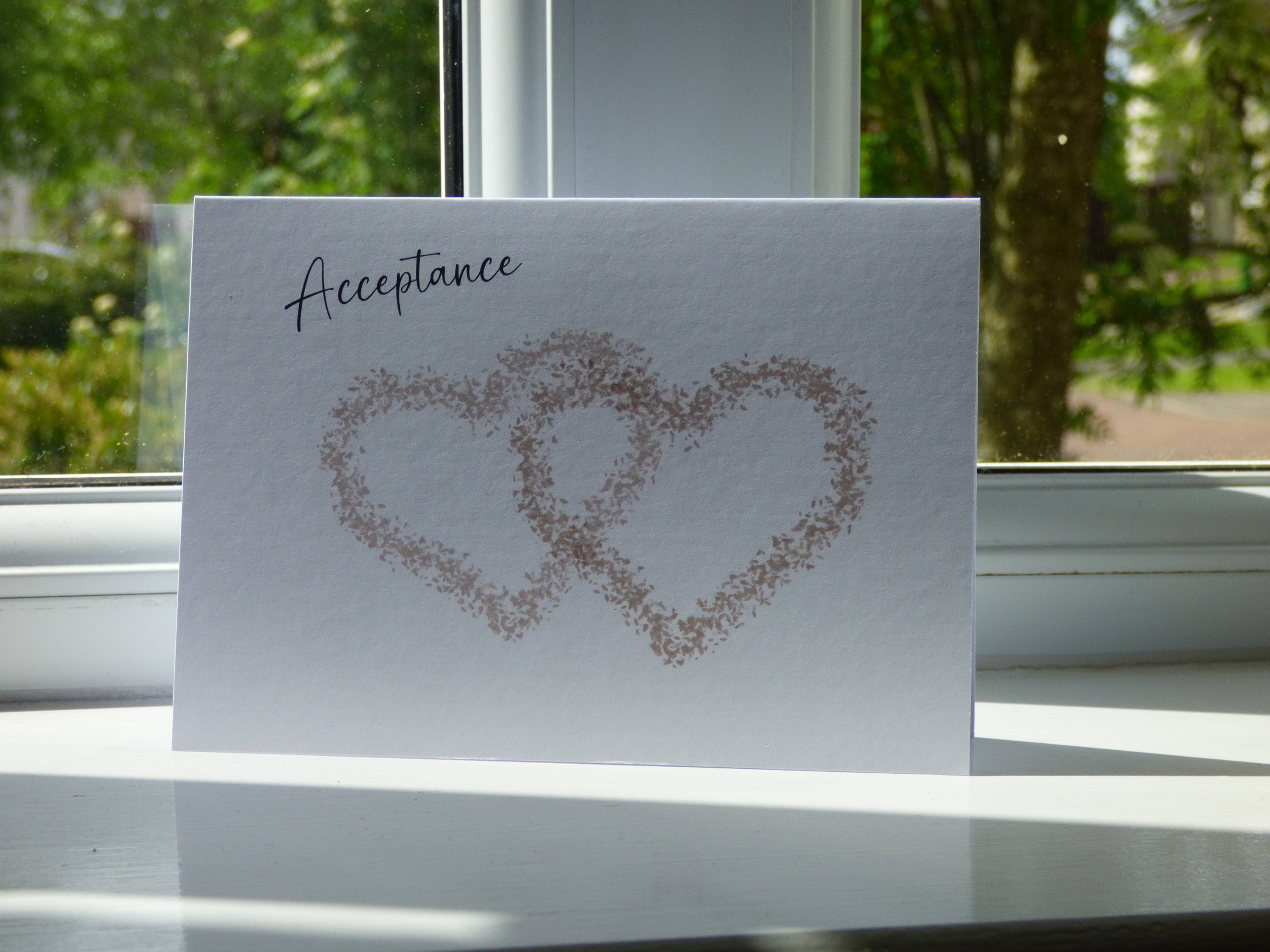 Wedding Acceptance Card / RSVP Wedding / Two Confetti Hearts - Etsy