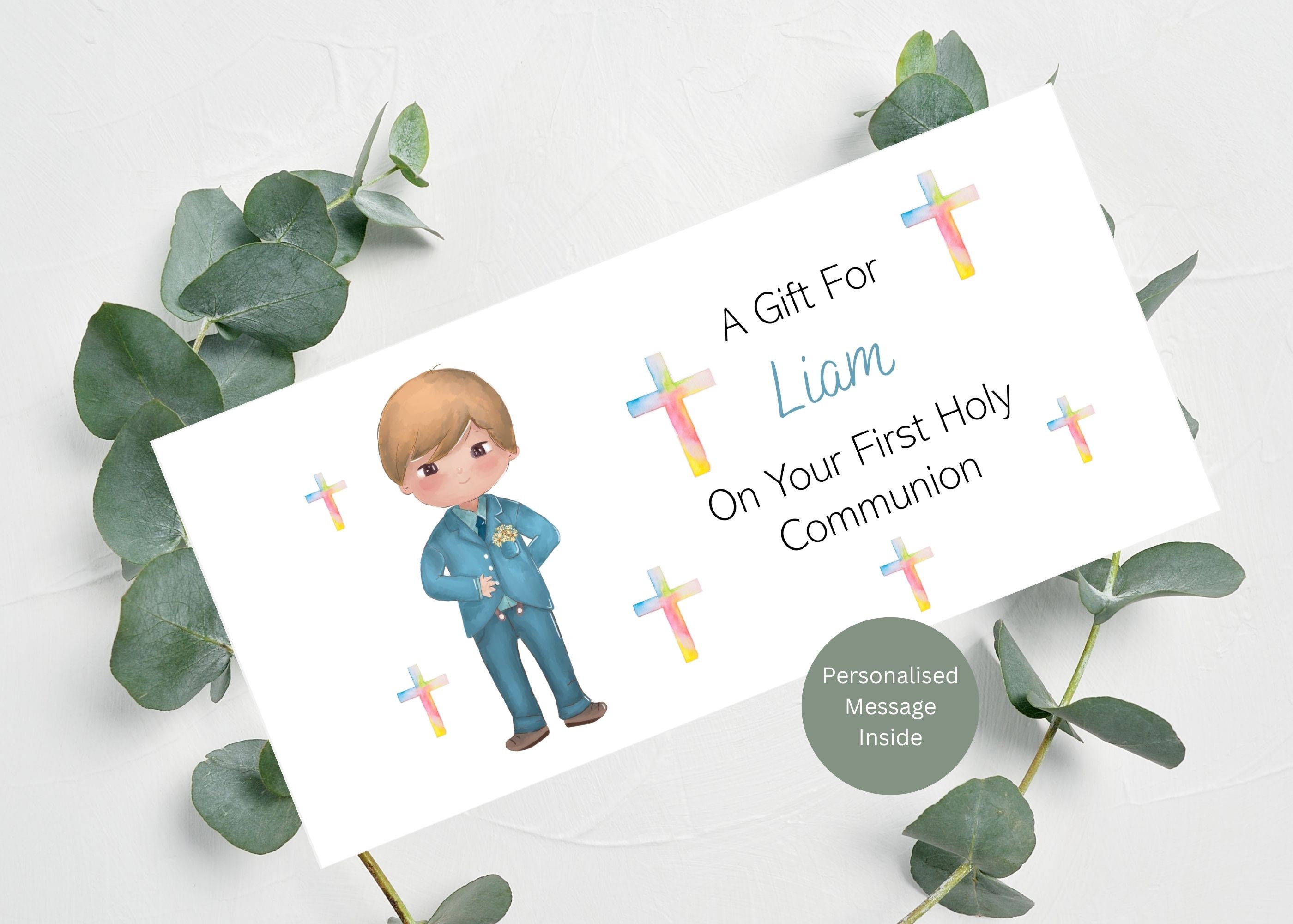 Personalised First Holy Communion Money Wallet / Personalised Name and ...