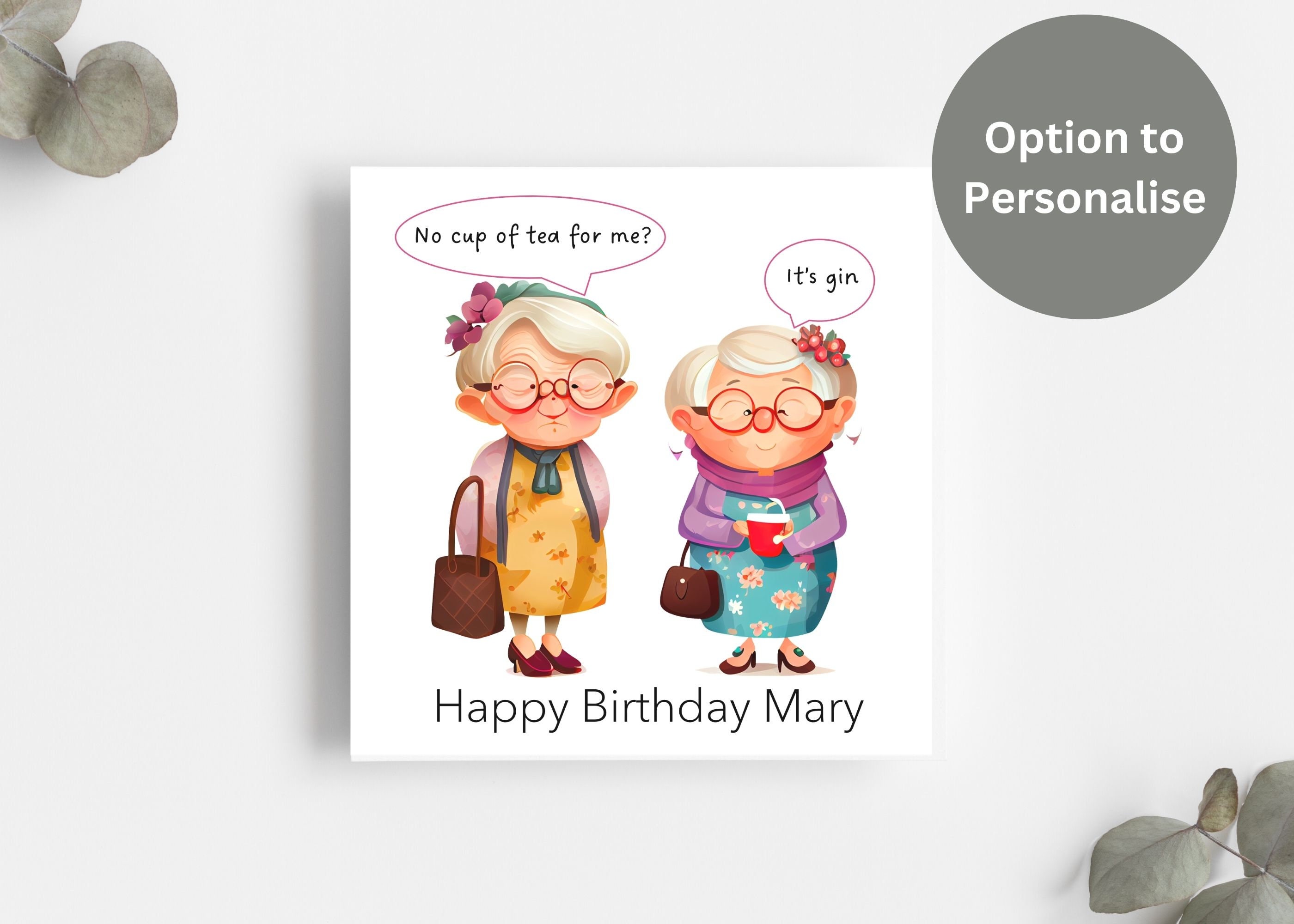 Funny Birthday Card for Friend, Sister Etc. / Option to Personalise ...