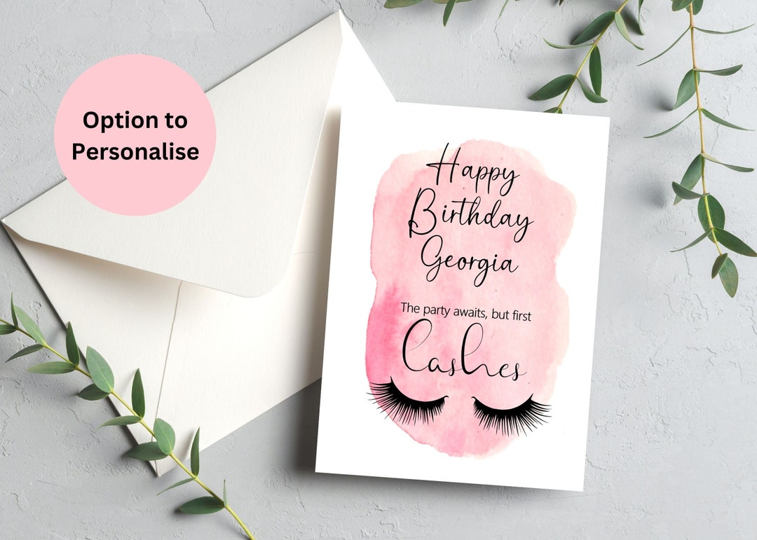 Birthday Card for Friend, Sister Etc. / Personalised Birthday Card ...