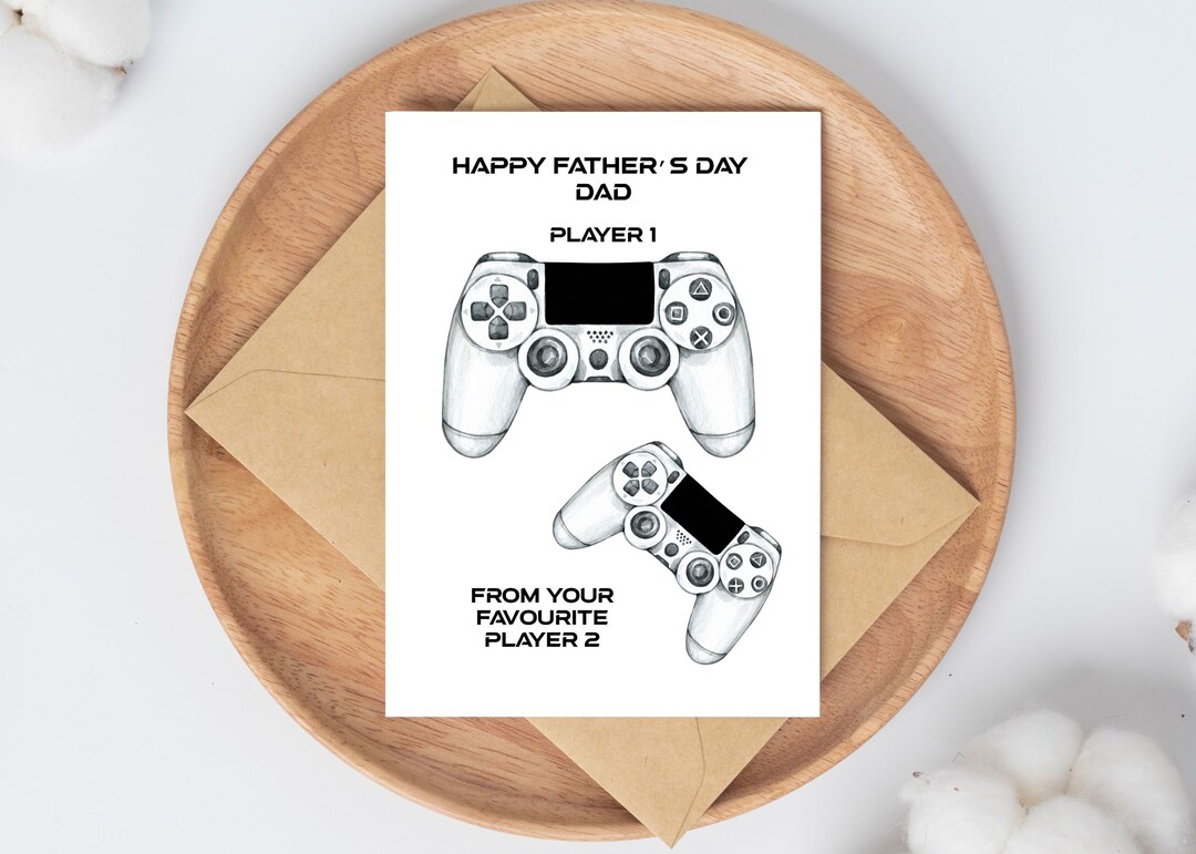 Father's Day Card for a Gamer / Game Controller for Player One and ...