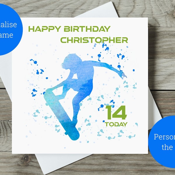 Skateboard Birthday - Etsy