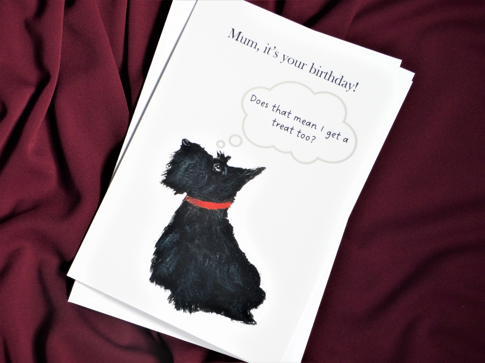 Personalised Birthday Card / Scottie Dog - Etsy