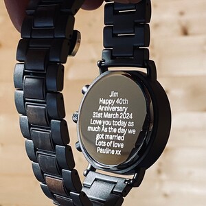 Anniversary Gift, Birthday Gift, Personalized Men's Wood Watch ...
