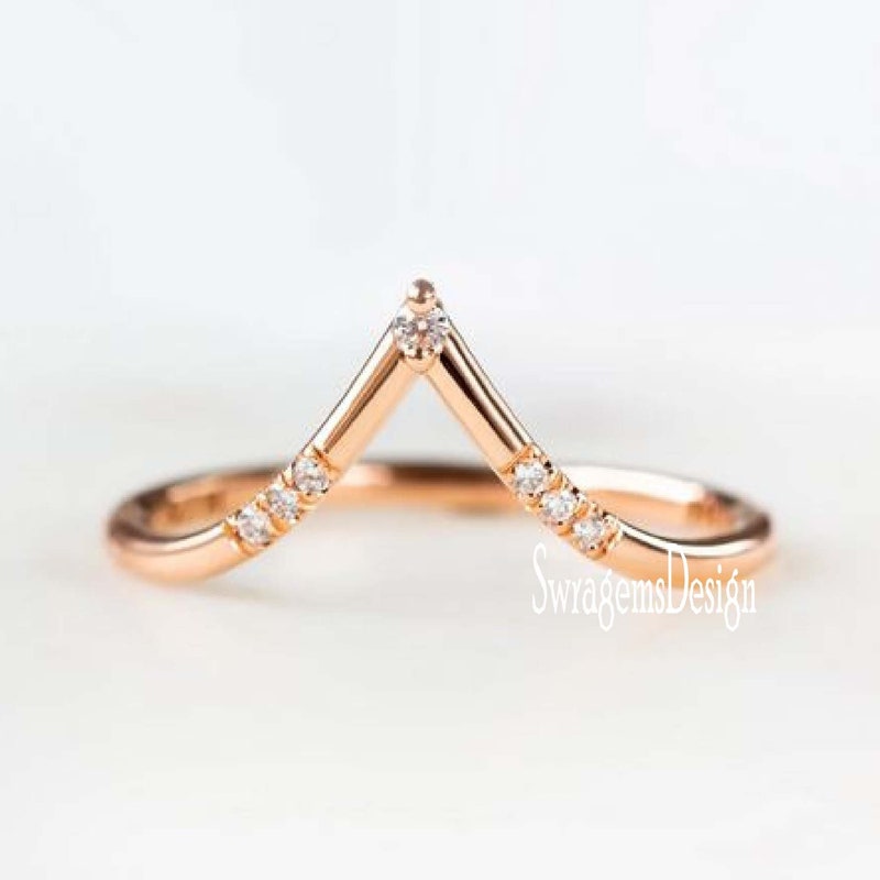 V Shape Ring - Etsy