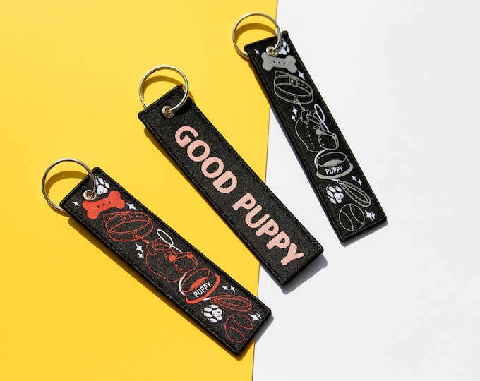 Good Puppy Hang Tag Furry Pup Play Flight Tag - Etsy