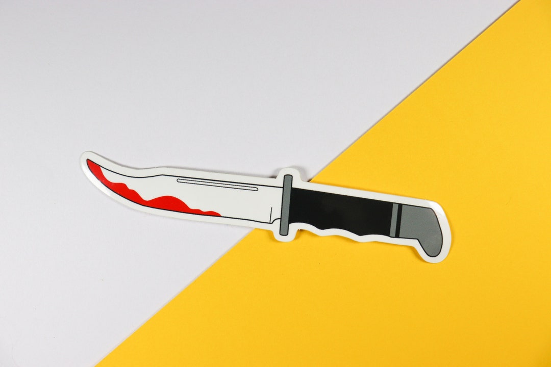 Knife Sticker Horror Movie Sticker - Etsy