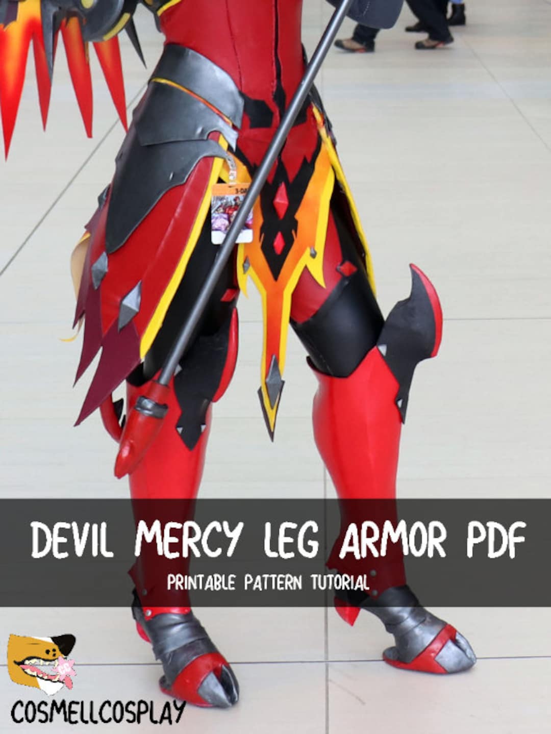 Devil Mercy Leg Armor Pattern | Overwatch Cosplay Tutorial - Etsy