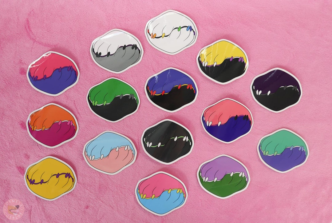 Pride Paw Stickers | LGBT+ Furry Sticker - Etsy