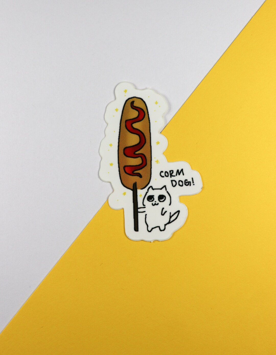 Corm Dog Sticker Corn Dog Furry Doodle Sticker - Etsy