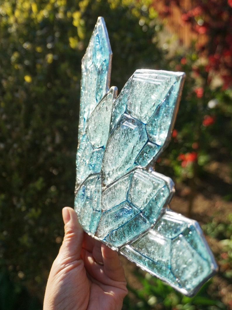 Stained Glass Crystal Corner crystal Cluster Window | Etsy