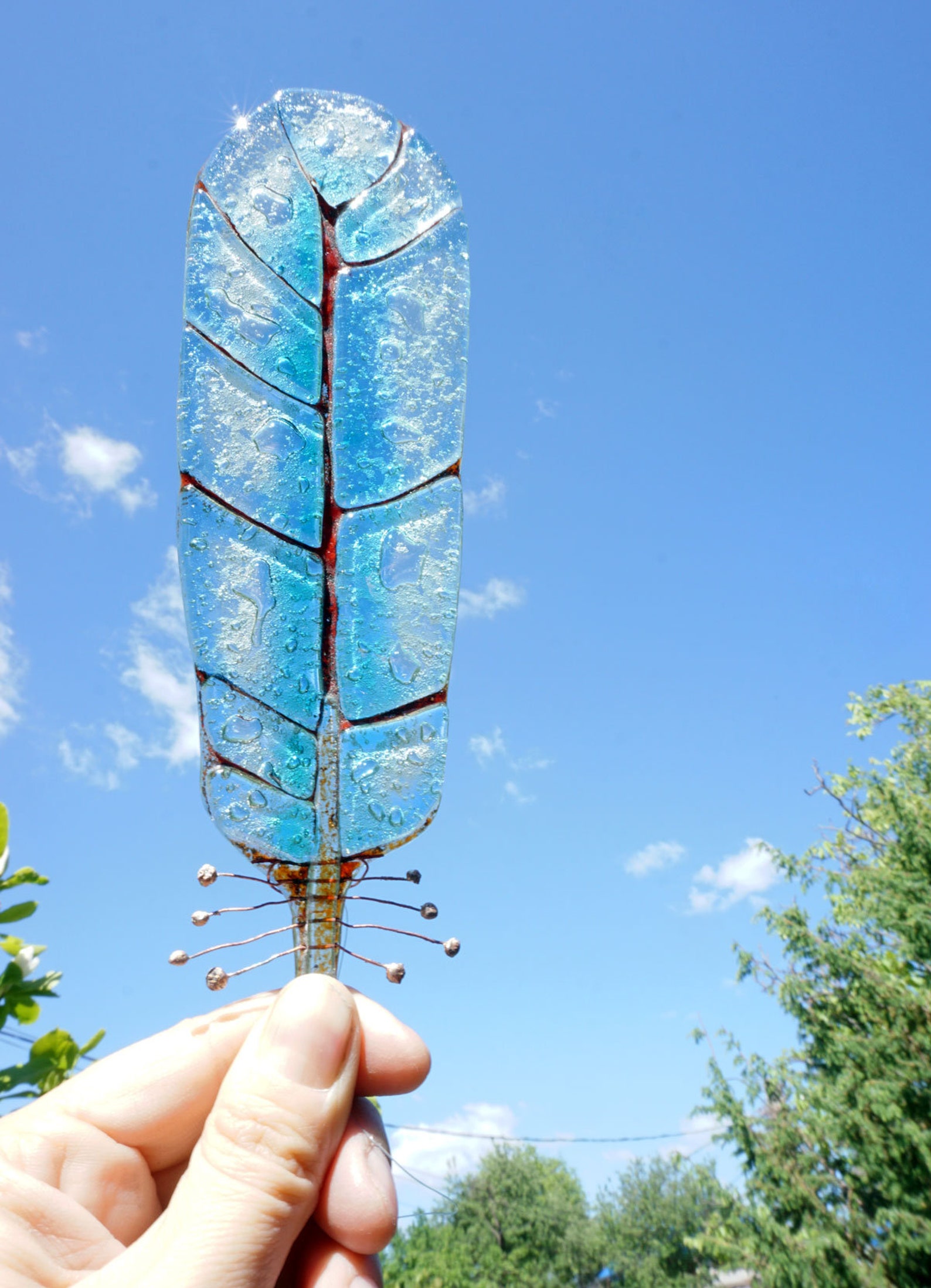 Feather Suncatcher ,fused Glass, Stained Glass ,gift - Etsy