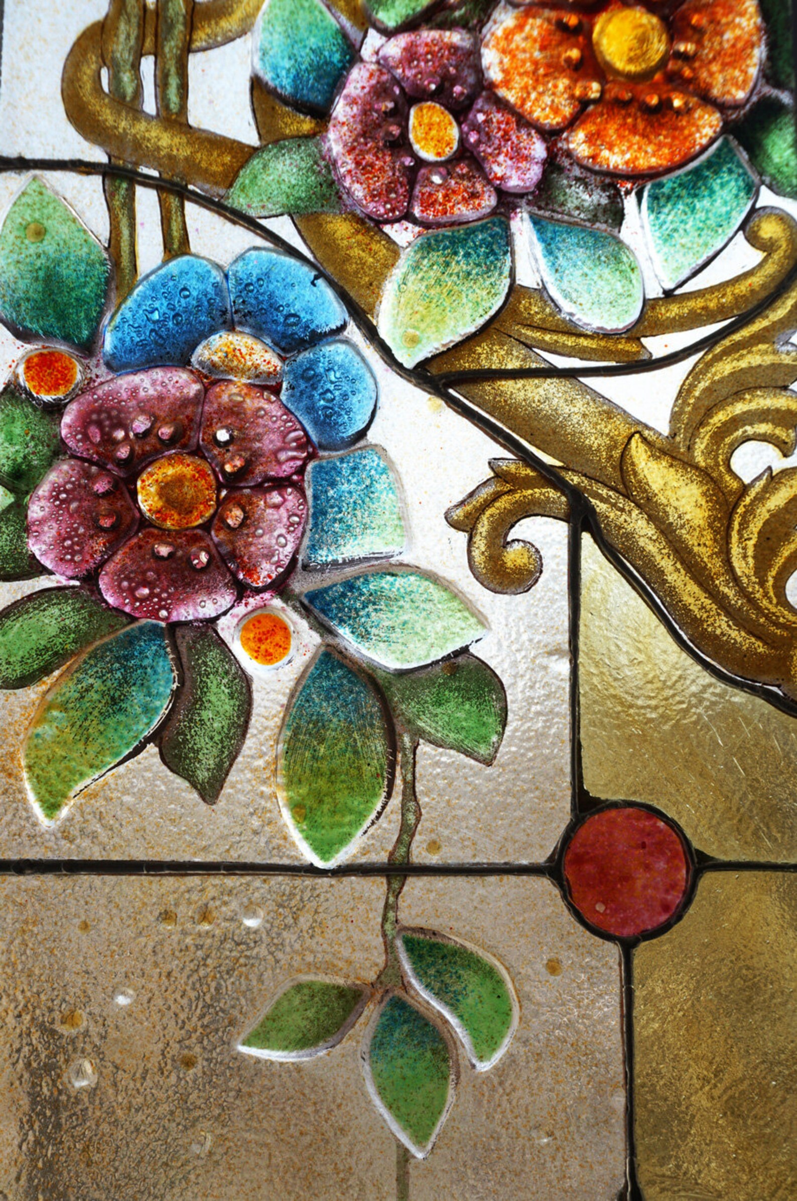 Stained Glass Window Panel Baroque Style Stained Glass Panels Unique ...