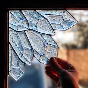 Stained Glass Crystal Corner ,crystal Cluster , Window Decoration ...