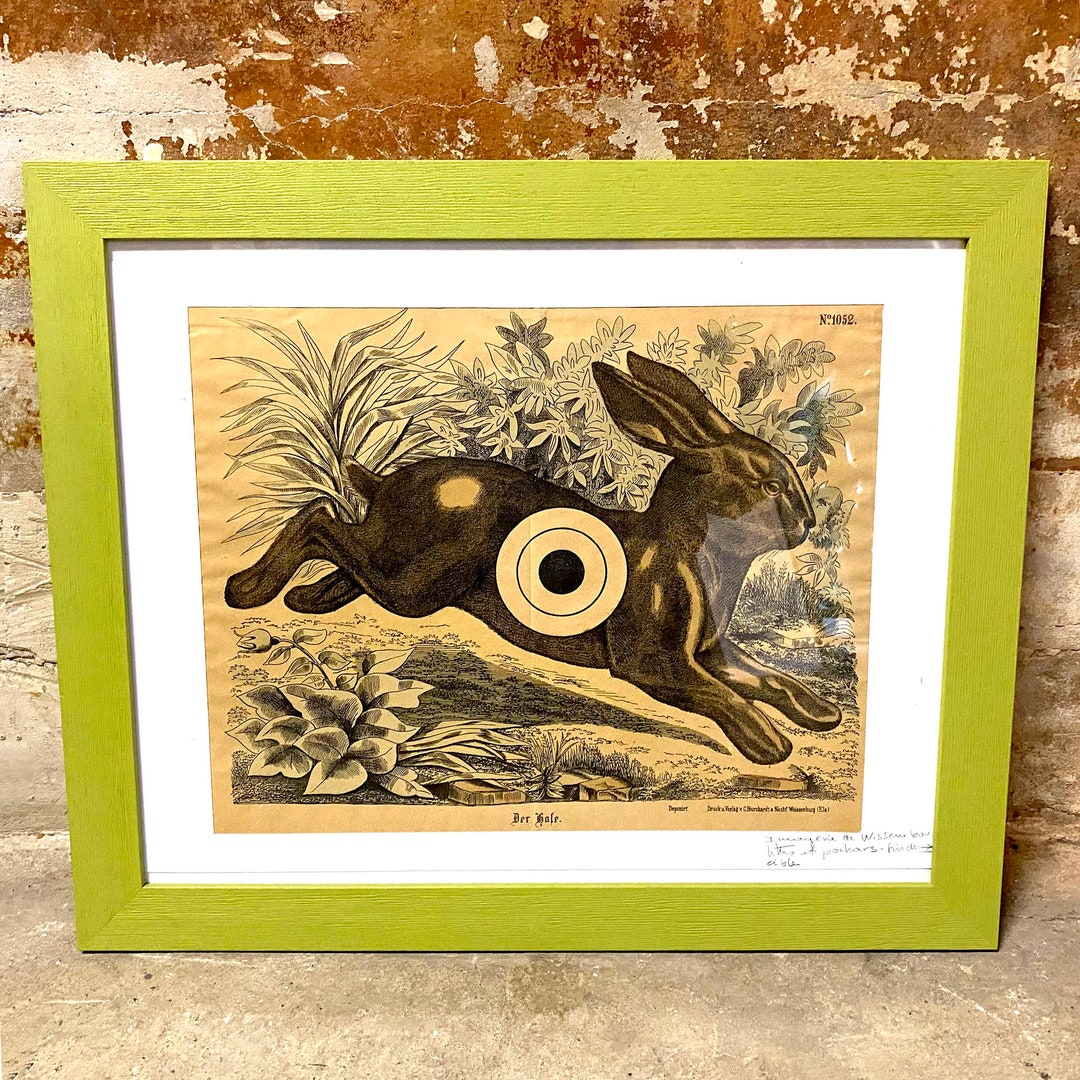 Number 1052 the Hare, Lithograph Plate C.burckardt Printing House in ...