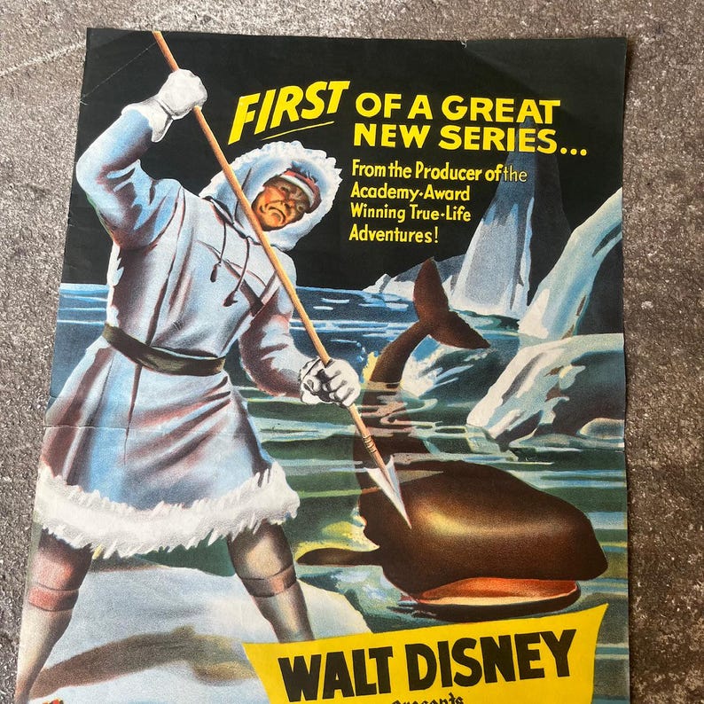 Affiche Originale de Cinéma, Film The Alaskan Eskimo Walt Disney Rare ...