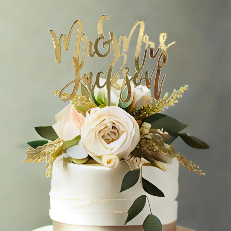 Gold Cake Toppers - Etsy