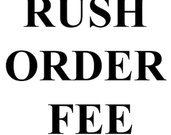 Rush Order Fee - Etsy