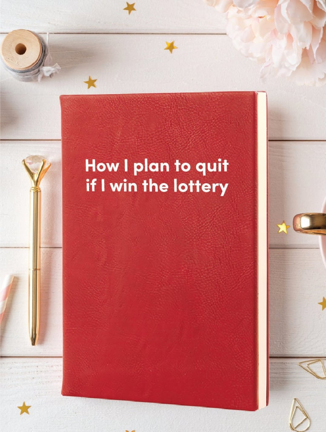 How I Plan to Quit If I Win the Lottery Leatherette Lined Hardcover ...