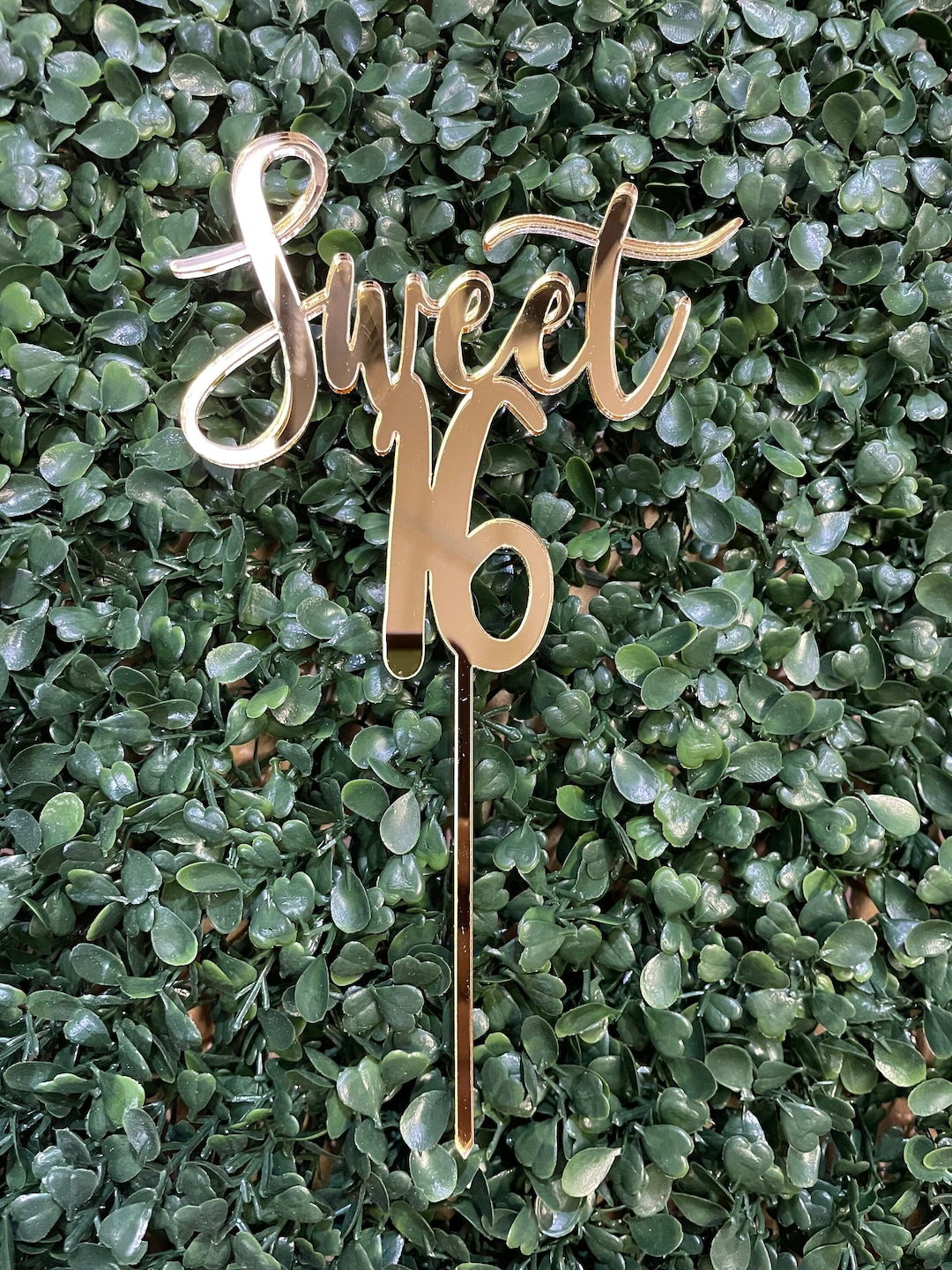 Sweet 16 Laser Cut Acrylic Cake Topper / Birthday Celebration Cake ...