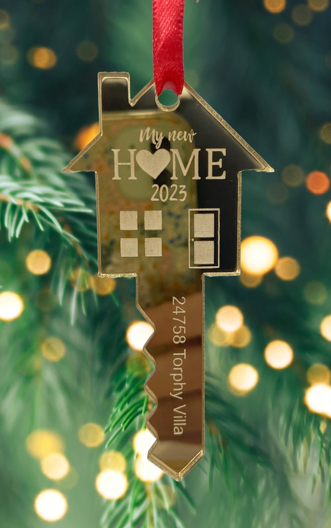 Personalized Our First Home Key Ornament, My First Apartment Ornament ...