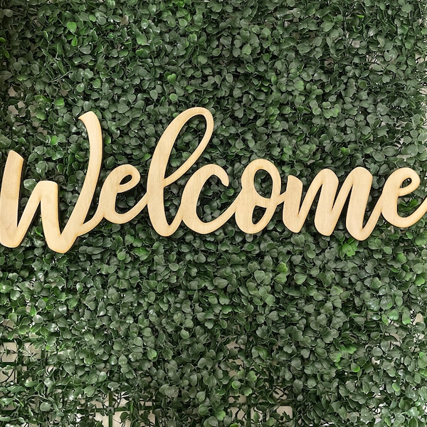 Laser Cut Welcome Sign - Etsy