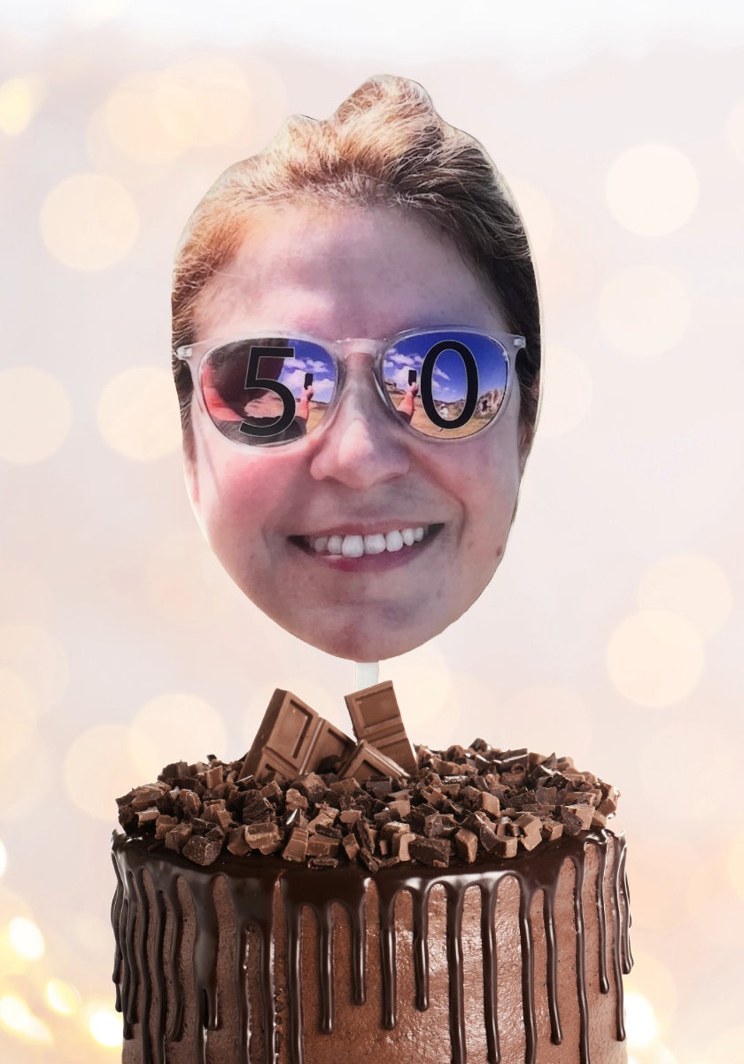 Personalized Acrylic Cake Topper - Add Your Image! Ideal for ...