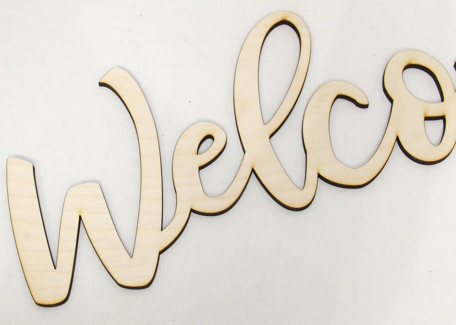 Laser Cut Welcome Wooden Sign - Etsy