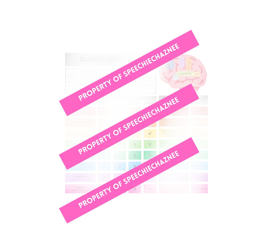 Mini SLP Aphasia Guide | Speech Language Pathology | Graduate School ...