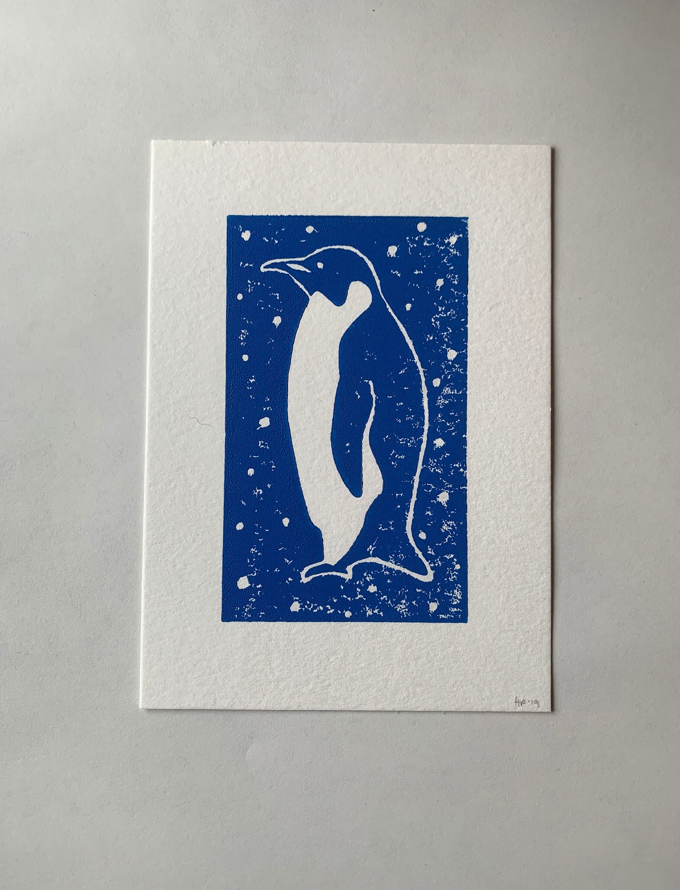 Block Prints All Blue Misprint Print Set Linoleum Block Print, Linocut ...