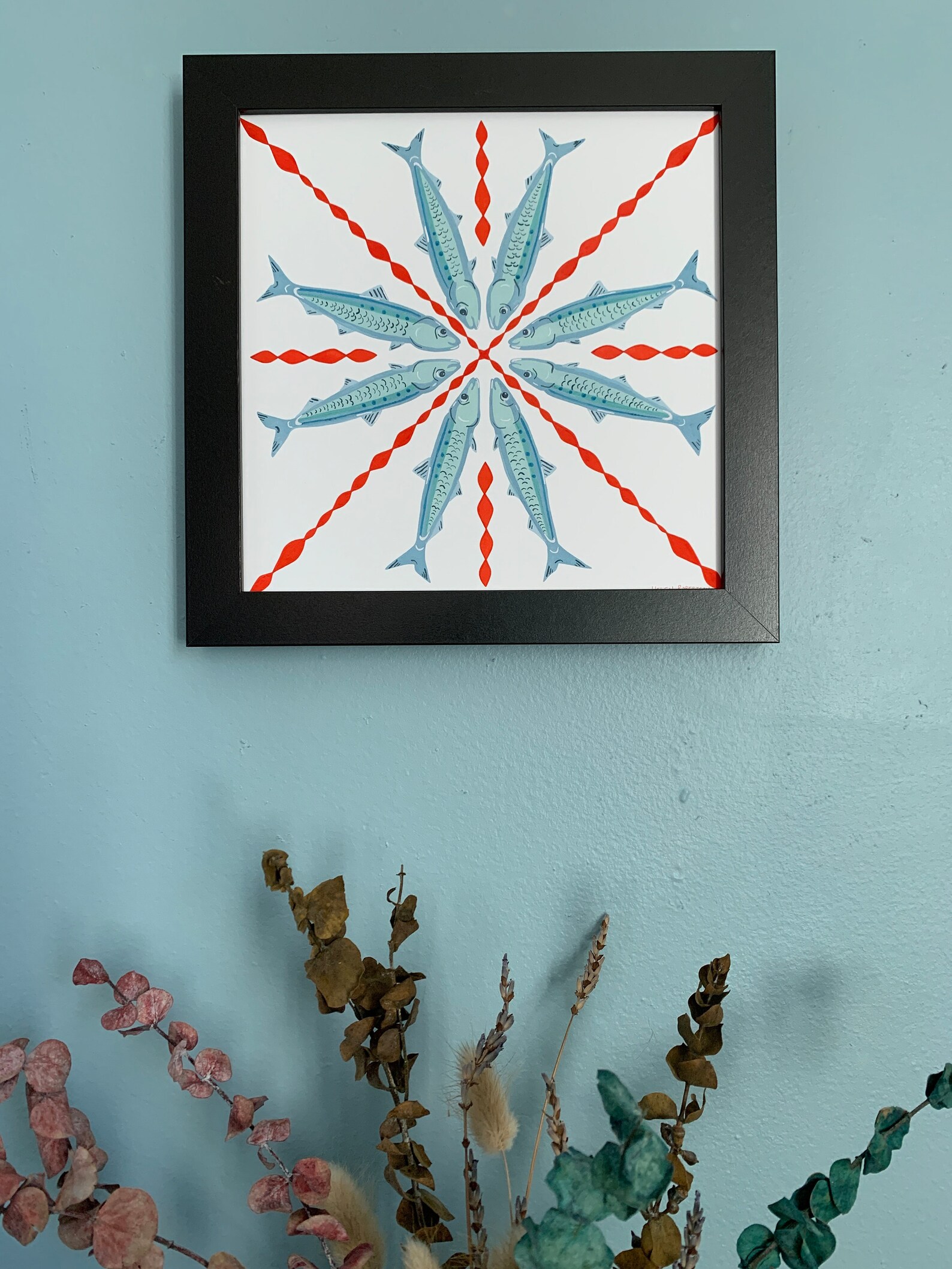 Art Print - Sardine Party | Wall Art, Sardine Print. - Etsy