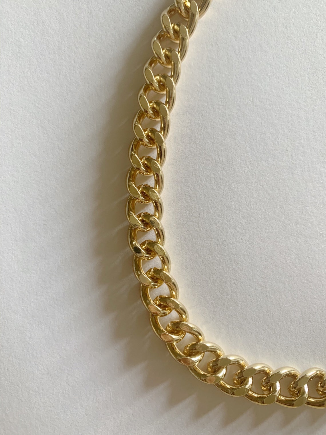 Thick Gold Plated Chain Cuban Gold Chain Miami Cuban Link - Etsy Denmark