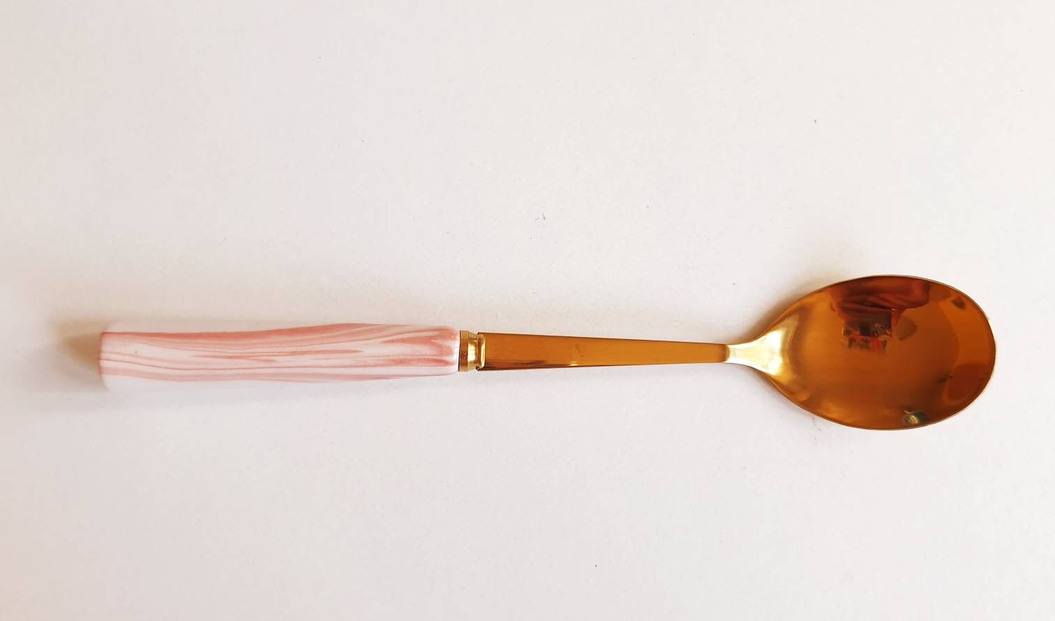 Ceramic Handled Pink Marble Teaspoons Spoons Shabby Chic - Etsy UK