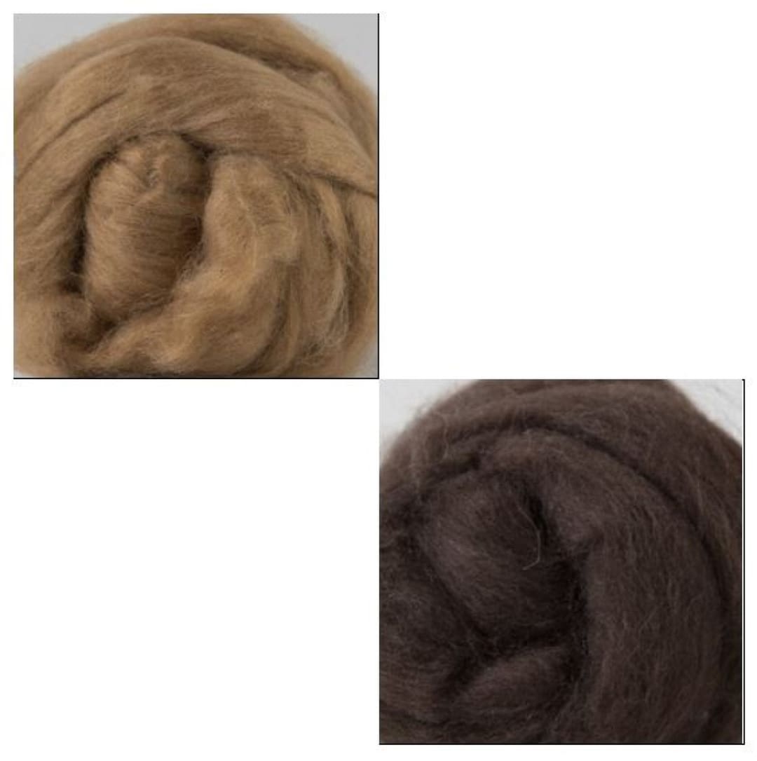 DHG | 50g Yak Roving | Two Natural Colours | 18 Micron - Etsy