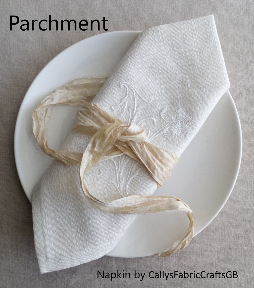 Repurposed Silk Ribbon Hand Torn Bouquet Binding Floral Decoration ...