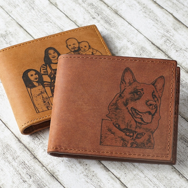 Leather Wallet - Etsy