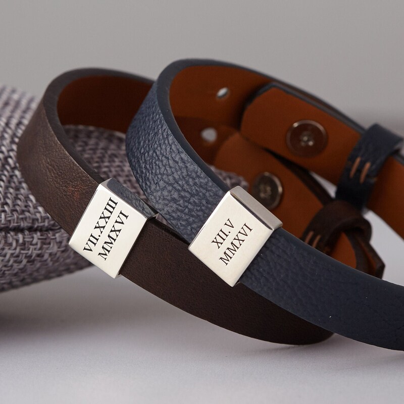 Personalized Mens Bracelet - Etsy