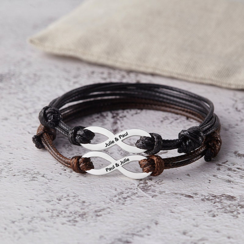Infinity Couples Bracelet - Etsy