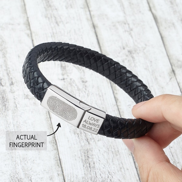 Leather Memory Bracelet Men - Etsy